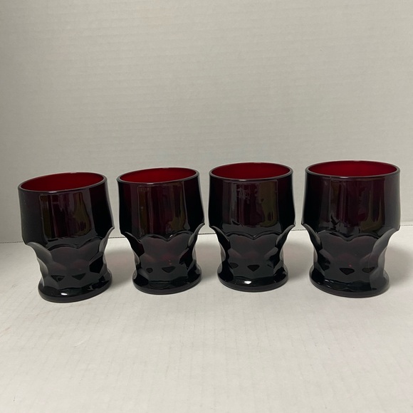 Anchor Hocking | Dining | Vintage Anchor Hocking Ruby Red Georgian ...